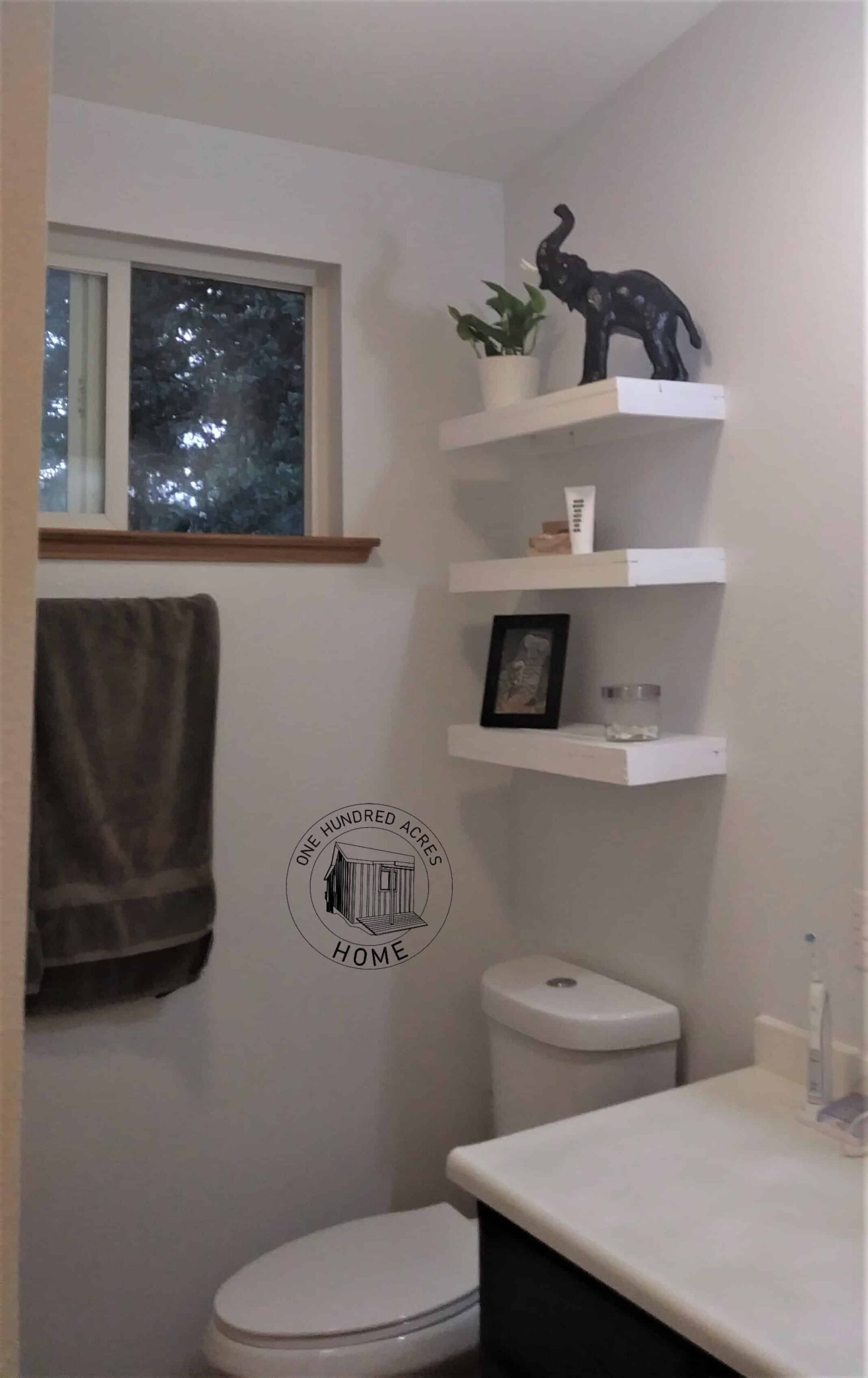 DIY Floating Shelves - Easy & Fast - One Hundred Acres Home