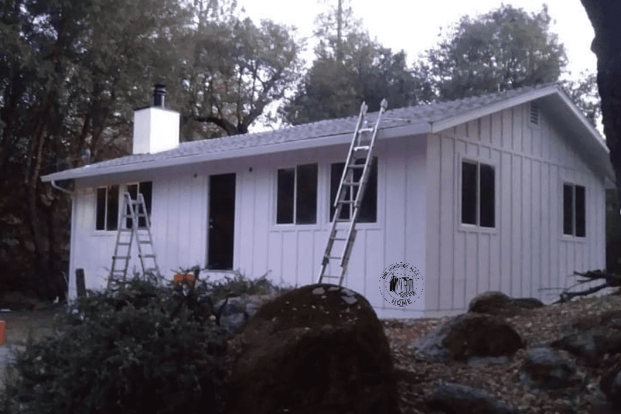 How to DIY One Person Paint House Exterior - One Hundred Acres Home