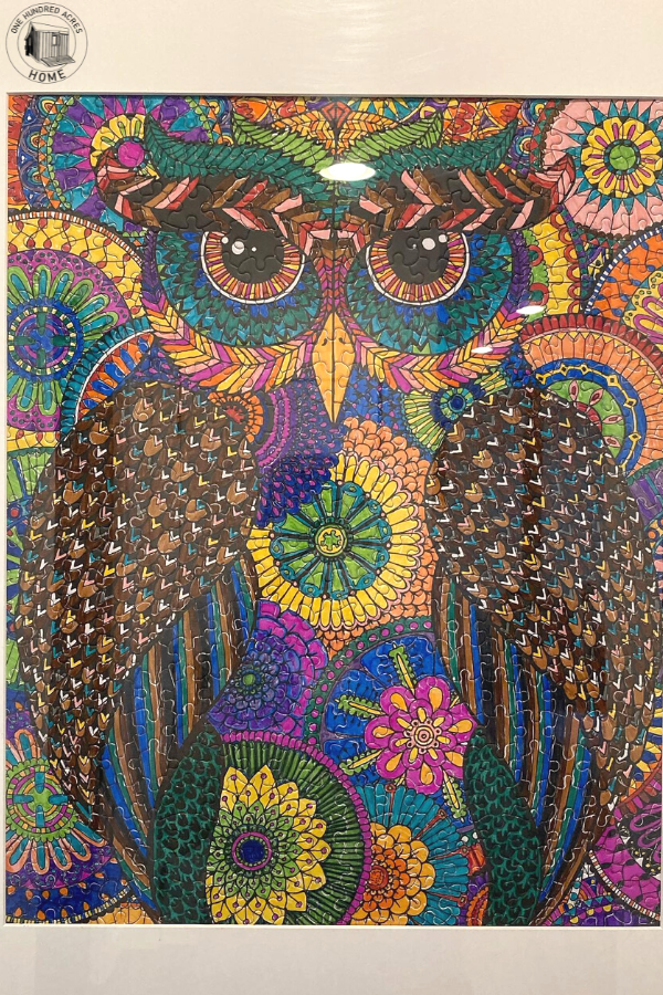 How to Add Owl Coloring Puzzle Artwork to Your Home - One Hundred Acres ...